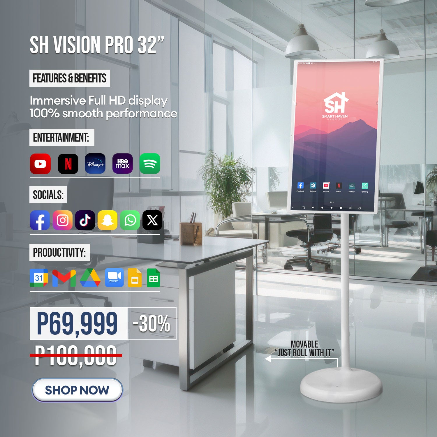 SH Vision Pro 32" – SMART HAVEN INNOVATION